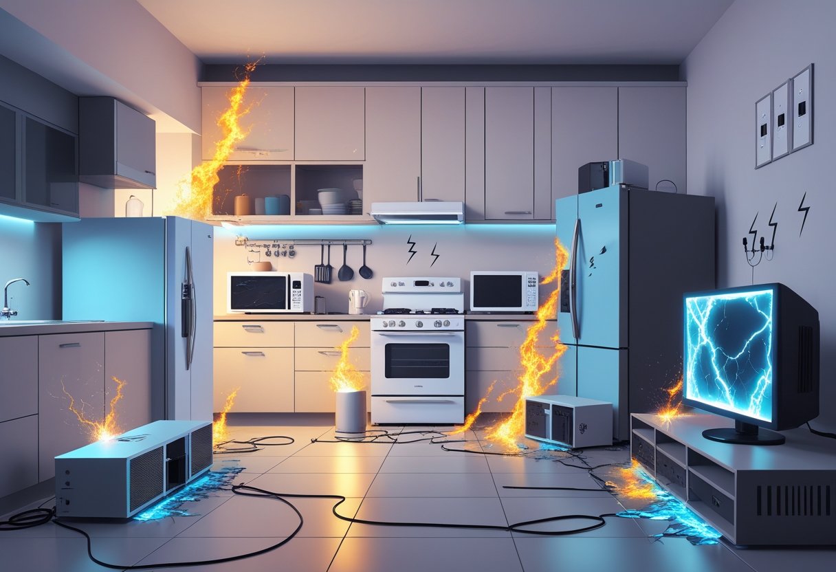 Surge Damage to Appliances: Understanding Causes and Prevention Methods.
