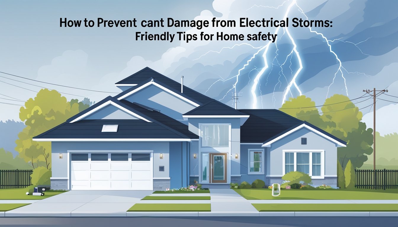 How to Prevent Damage From Electrical Storms Friendly Tips for Home Safety.