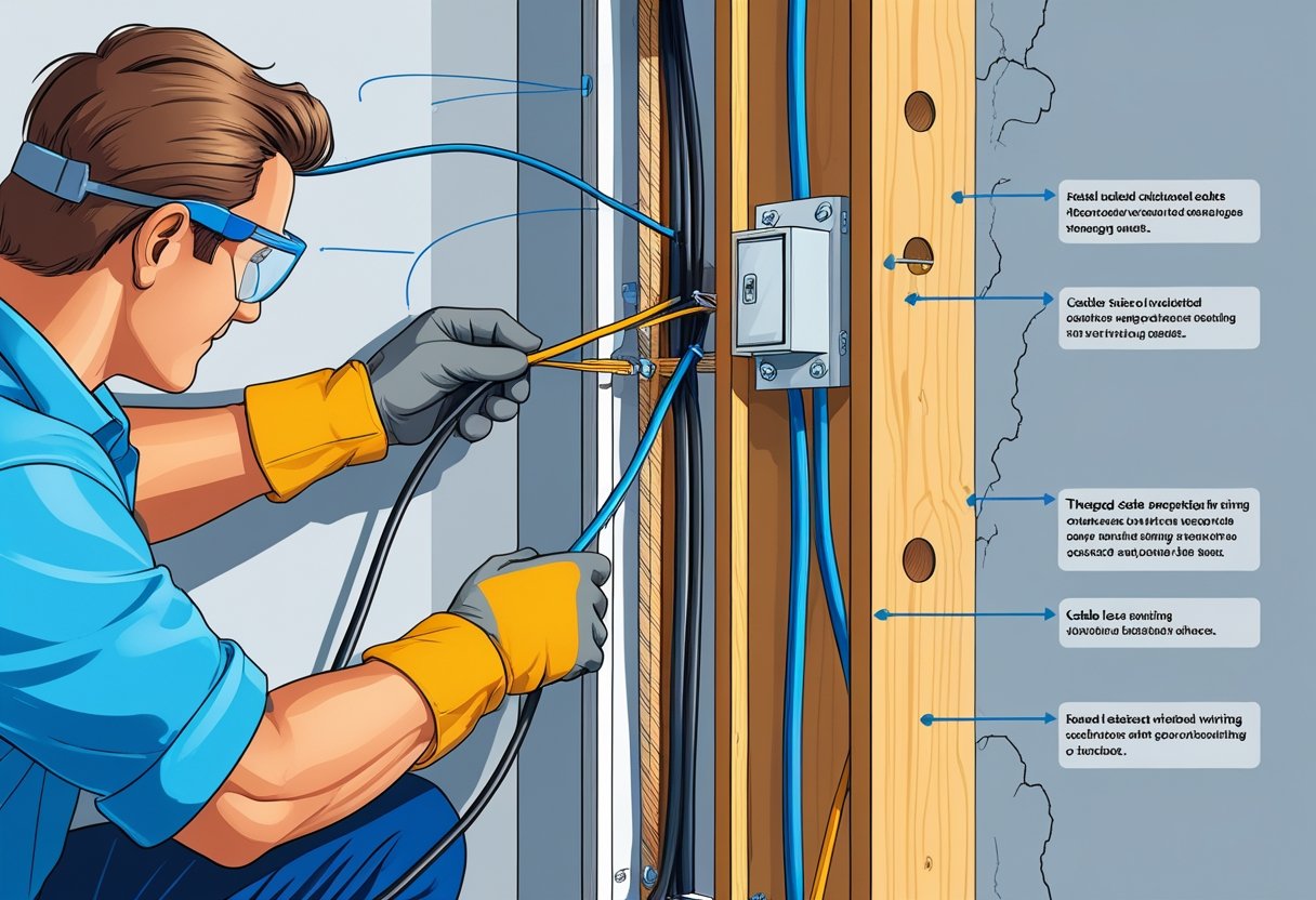 How To Run Electrical Wiring Through Walls Safely and Easily.
