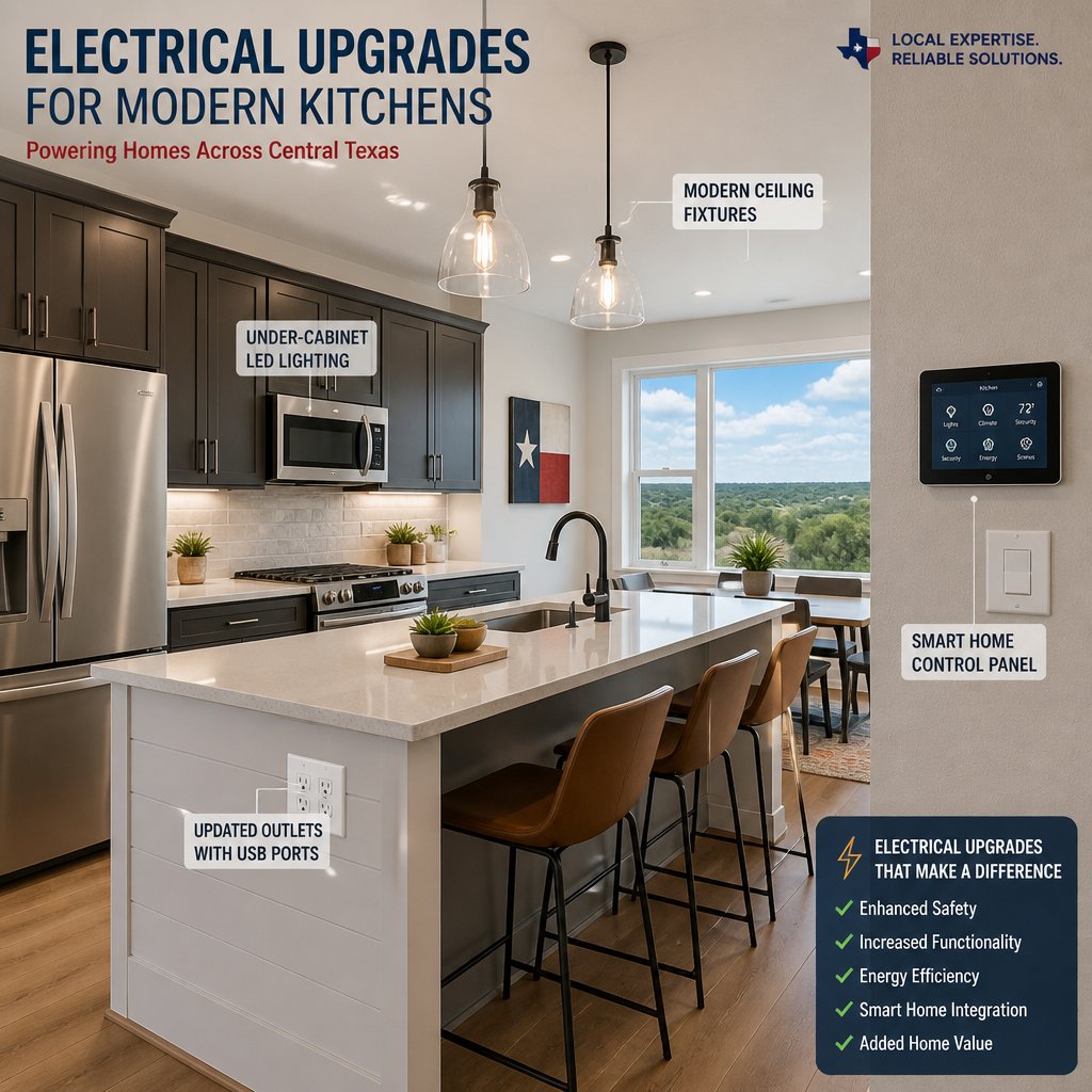 Electrical Upgrades For Modern Kitchens in Central Texas